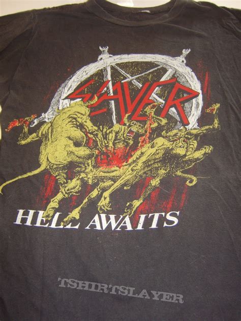 Slayer Slayer Hell Awaits TShirt Or Longsleeve Azagtoth S TShirtSlayer