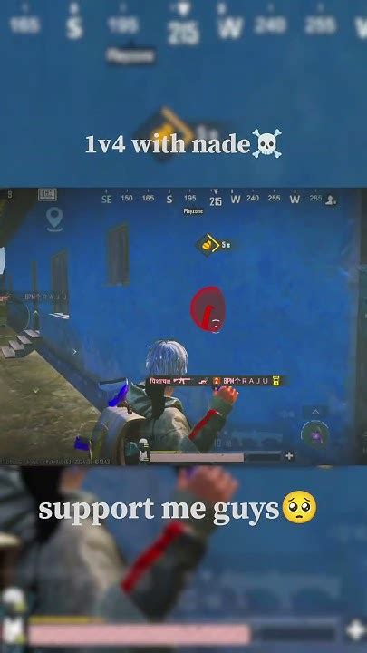 Unusual 1v4 Clutch🔥bgmi Shorts Video ️pubg Whatsapp Status Shorts Video
