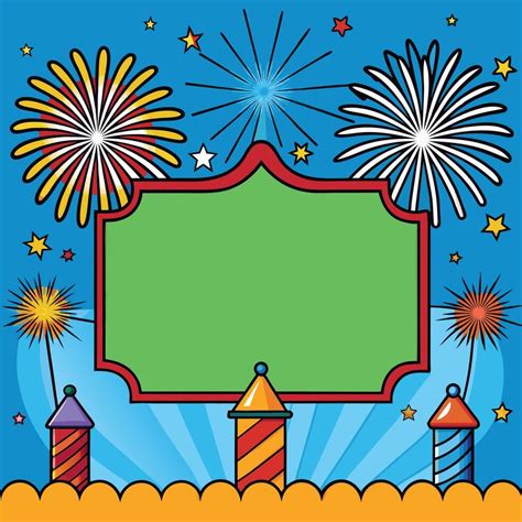 Colorful Abstract Fireworks Background Design 54887645 Vector Art At