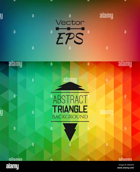 Retro Mosaic Pattern Of Geometric Triangle Shapes Stock Photo Alamy