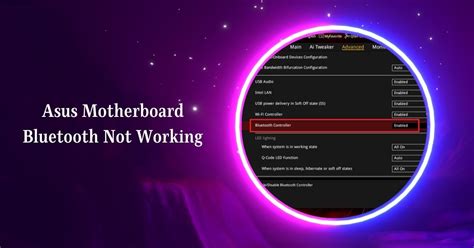 Asus Motherboard Bluetooth Not Working Resolve Issues