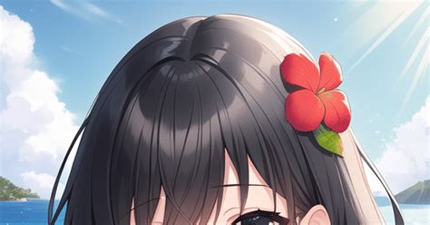 オリジナル 巨乳黒髪美少女の黒ビキニ Himaniaのイラスト Pixiv