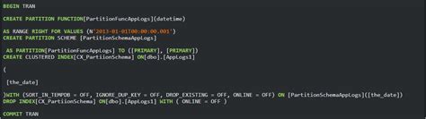Sql Server Utilize Partitioning To Purge Large Tables