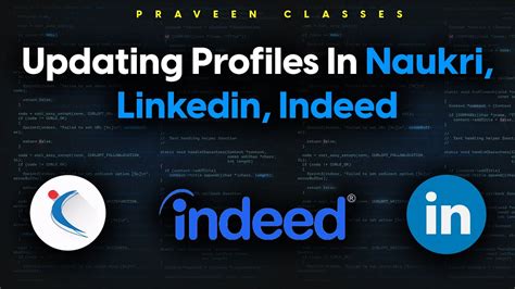 Updating Profiles In Naukri Linkedin Indeed English 2023 Youtube