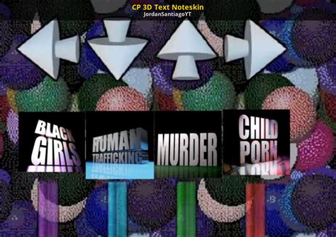 Cp 3d Text Noteskin Friday Night Funkin Mods