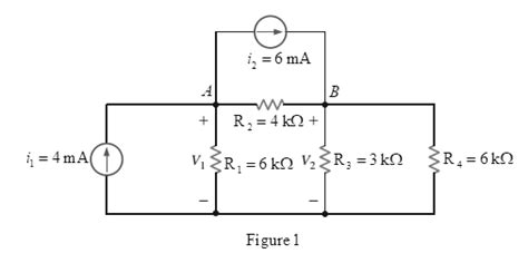 Find V 1 And V 2 In The Circuit In Fig P36 Using Nodal Analysis