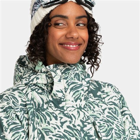 Roxy Jetty Γυναικείο Μπουφάν Σκι Πράσινο Erjtj03433 Bpg1