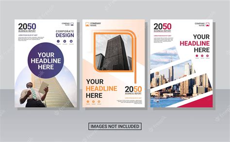 Premium Vector Creative Corporate Book Cover Collection Design Template