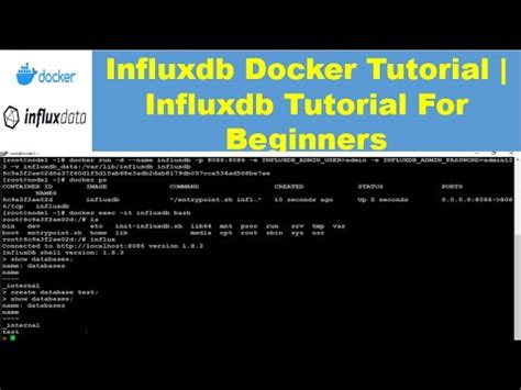 Influxdb Docker Tutorial Influxdb Tutorial For Beginners Influxdb Getting Started YouTube