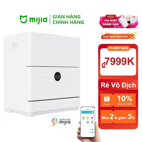 Máy rửa bát chén 5 bộ Xiaomi MIJIA S1 7 chế độ khử trùng sấy khô Rửa sấy tiệt trùng UV bình