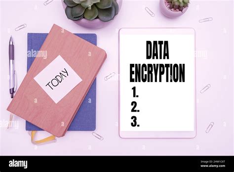 Hand Writing Sign Data Encryption Concept Meaning Symmetrickey