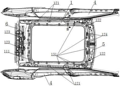 一种汽车天窗加强环与车身的连接结构的制作方法2