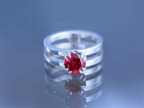 Lab Grown Ruby Ring — Benjamin Black Goldsmiths