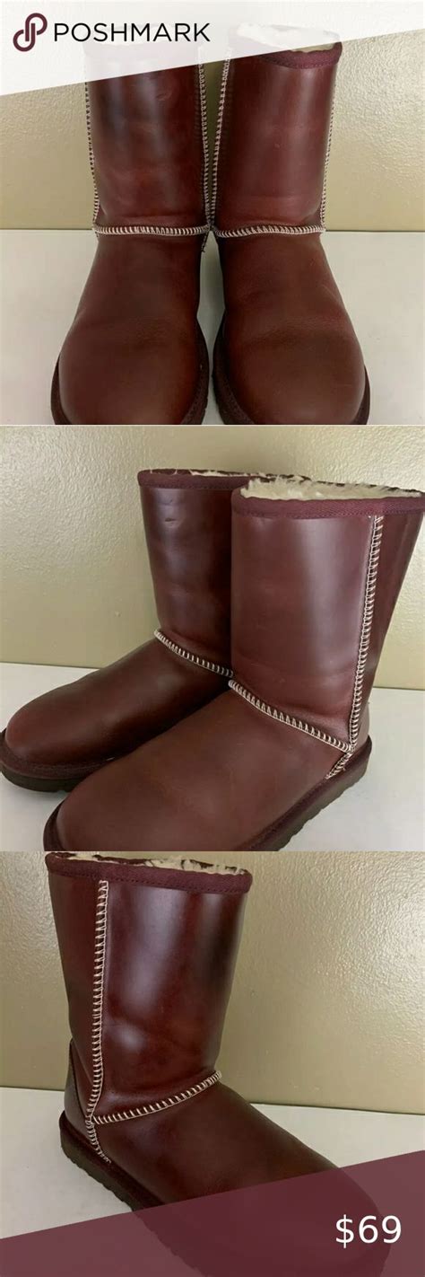 Ugg Australia 1005372 Short Leather Boots Size 8 Short Leather Boots