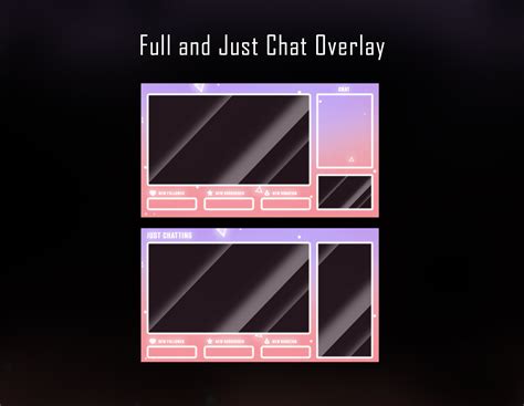 Magic Twitch Overlay Package Animated Magic Triangle Particles