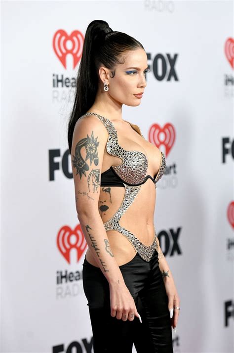 Halsey Showed Tits And Bared Thighs At Iheart Party 38 Photos Video