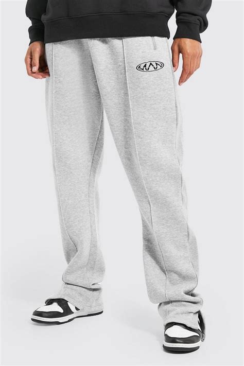 Tall Man Pintuck Split Hem Jogger Boohoo