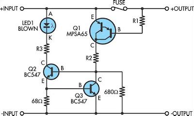 NTE Electronics Circuit Blown Fuse Indicator
