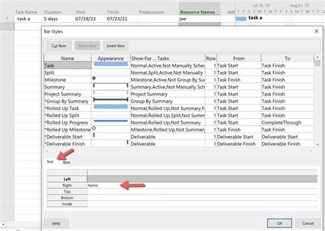 Ms Project Task Labels Not Showing Up Microsoft Community