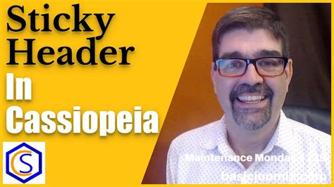How To Have A Sticky Header In Joomla 4s Cassiopeia Template 🛠 Mm 239 Youtube