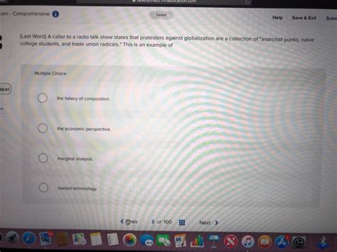 Solved Am Comprehensive Saved Help Save And Exit Subn Last