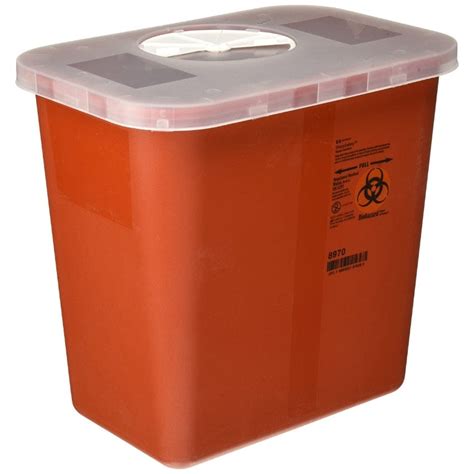 Monoject Multi Purpose Sharps Containers With Rotor Opening Lid