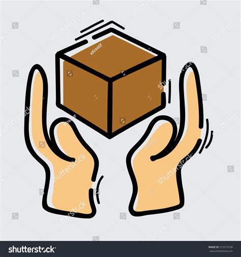 Handle Care Icon Vector Illustration Stock Vector Royalty Free