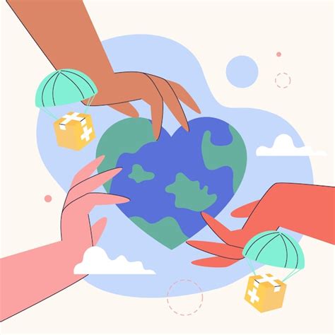 Ilustración Del Día Mundial De La Humanidad Vector Premium