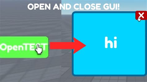 How To Make A Open And Close GUI YouTube
