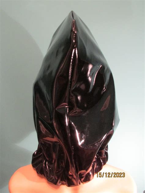 Black High Gloss Pvc Gimp Hood Etsy