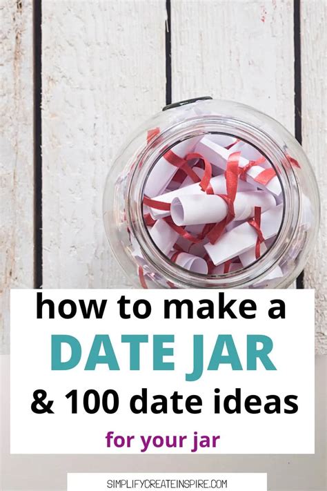 100 Date Jar Ideas The Ultimate List Of Romantic Activities