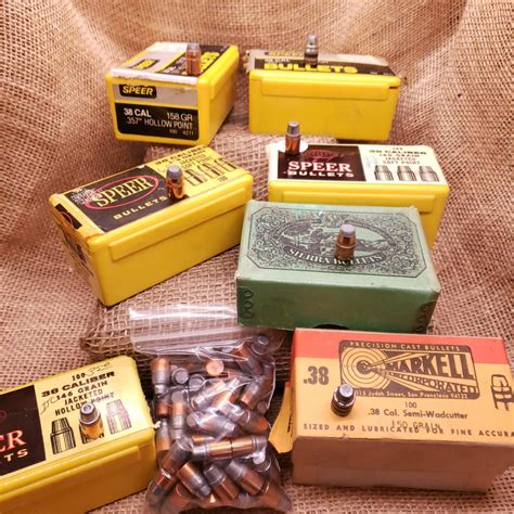 Lot Of 370 38 Caliber 357 Bullets 146 150 158 160 Grain 38 Special 357 Magnum Old