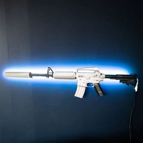 Cs Go M4a1 S Printstream Rgb Wall Art Counter Strike Global Etsy