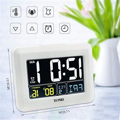 Zhpuat Digital Alarm Clock Auto Brightness Both