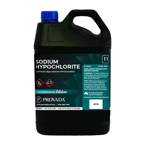 Provada Sodium Hypochlorite 5l Cleaners Gallery