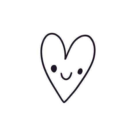 손으로 그린 하트 그림 무료 Psd 파일