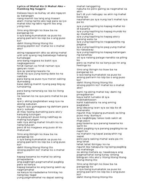 Aking Prinsesa Lyrics Philippin News Collections