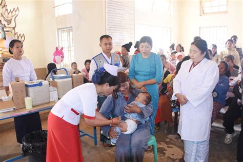 တန့်ယန်းမြို့နယ်တွင် မွေးကင်းစမှ အသက် ၂ နှစ်နှင့်အောက် ကလေးများအား ပုံမှန်ကာကွယ်ဆေး ထိုးနှံ