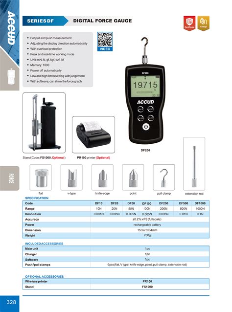 Digital Force Gauge Accud