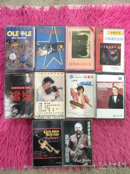9盘磁带 Golden Sound Of Trumpet，世界萨克斯之王 波尔博柔笛，mantovani Magic，翁素英 人在旅途 有歌词