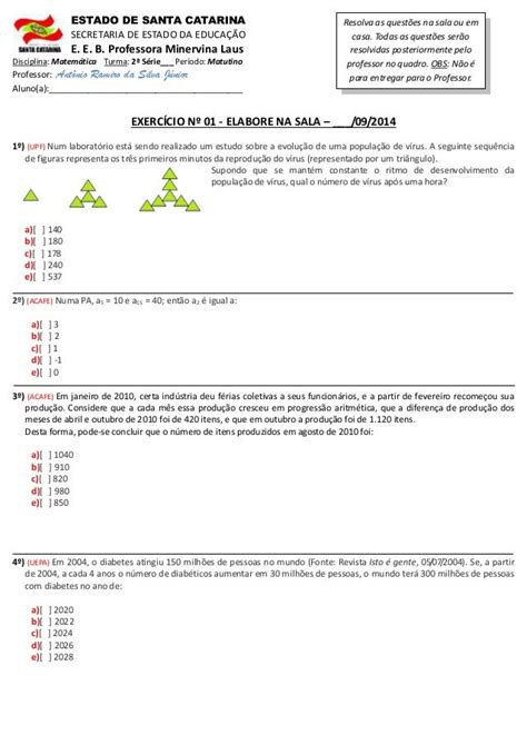 Exercícios 01 Pa Aluno