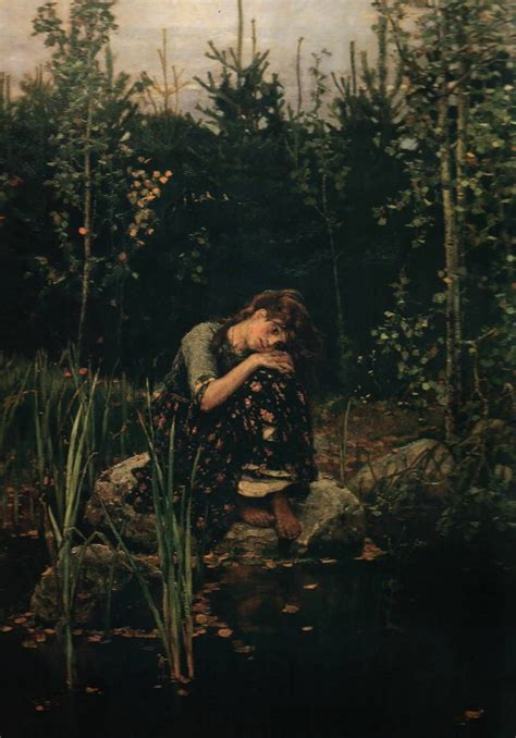 виктор васнецов - Алёнушка | Russian painting, Russian art, Fine art