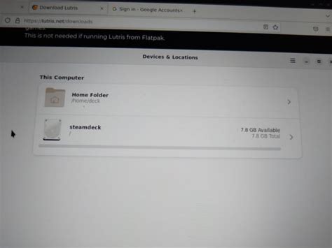 Lutris Issue Rsteamdeck