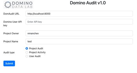 Domino Audit Solution Open Sce