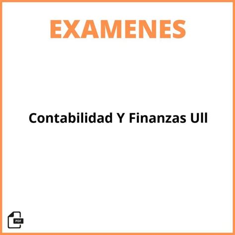 Exámenes Contabilidad General Tipo Test 2025