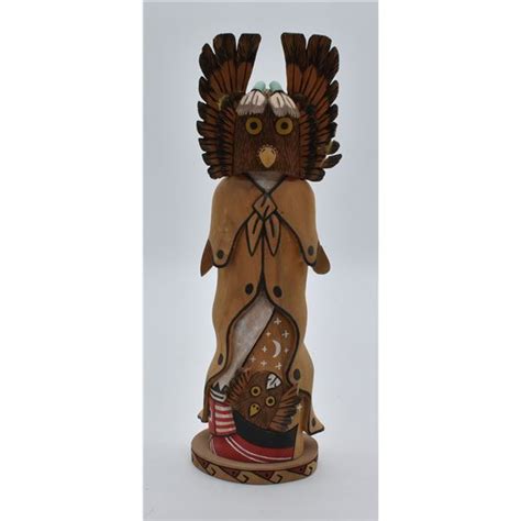 Hopi Mongwa Owl Kachina By T Duwyenie