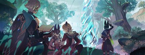 Alhaitham Tighnari Kaveh And Cyno Genshin Impact Drawn By Yonaga