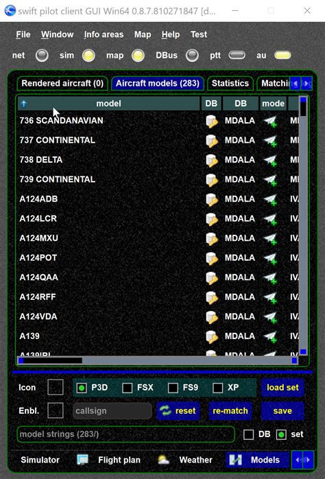 Display Model Set In The Client Swift Pilot Client Documentation