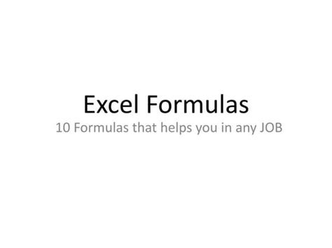 Pivot Table Presentation Ppt