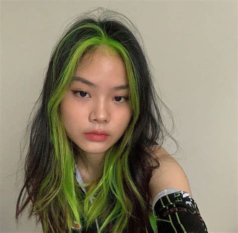 Black And Green Hair Neon Green Hair Blue And Pink Hair Green Hair